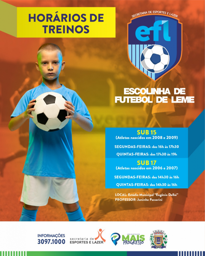 Escolinha de futebol de Leme volta aos treinos nas categorias sub-11 ...